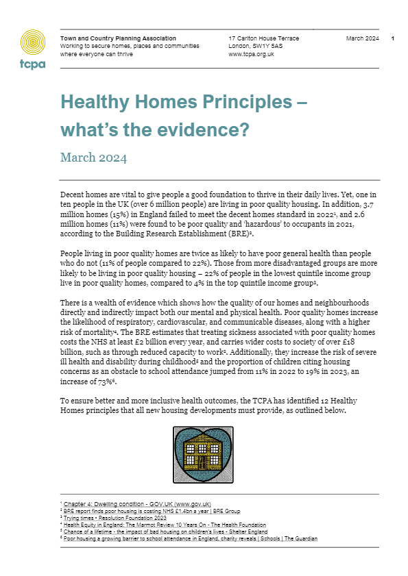 Healthy Homes Principles - Town and Country Planning Association